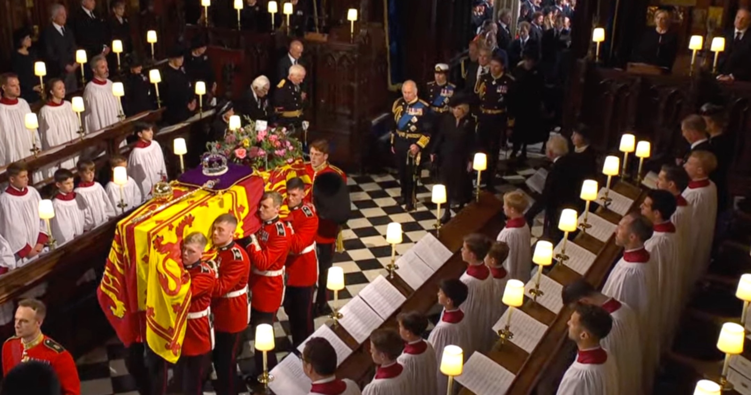 Queen Elizabeth II’s Committal Service at St George’s Chapel in Windsor ...