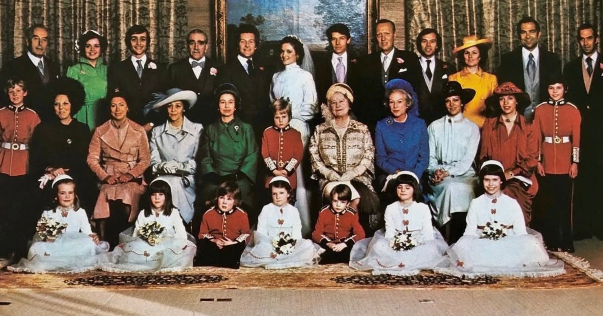Royal Guests at the Wedding of the Earl of Lichfield and Lady Leonora ...